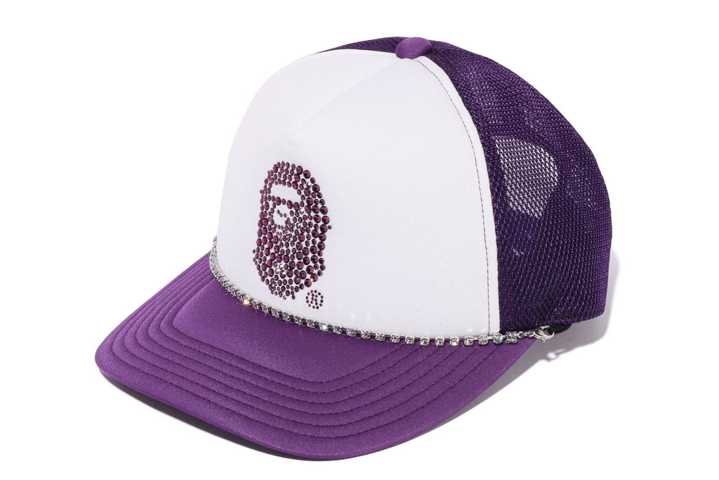 SWAROVSKI APE HEAD MESH CAP – uk.bape.com