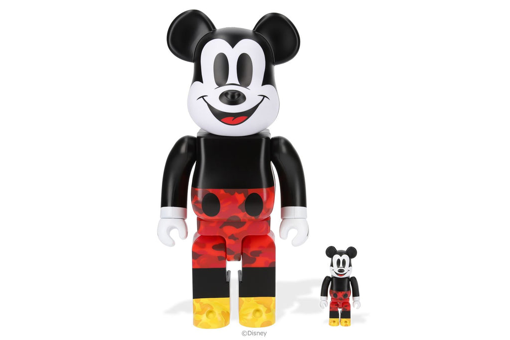 A BATHING APE® BAPE X Disney Mickey Mouse Original Color Be@rbrick 100% ...