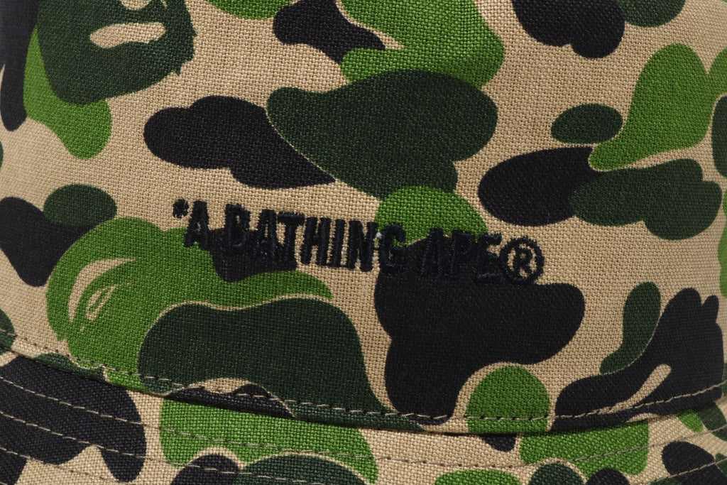 ABC CAMO LOGO BUCKET HAT – uk.bape.com