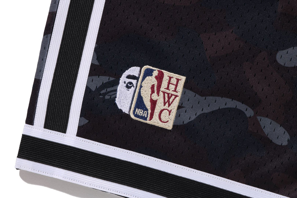 A BATHING APE® BAPE X M&N NBA - New Jersey Nets Swingman Shorts | Bape ...