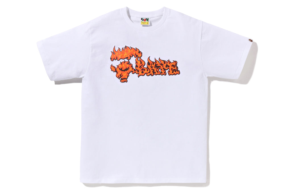 A BATHING APE® Flame Ape Face Tee | Bape official website – uk.bape.com