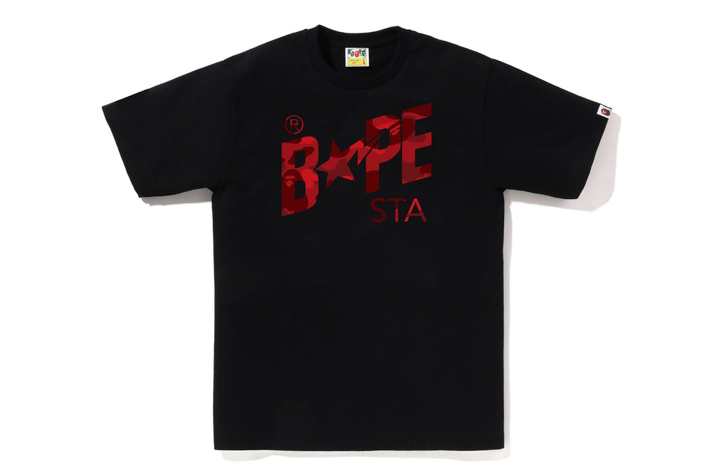 A BATHING APE® Color Camo BAPE Sta Logo Tee | Bape official website ...