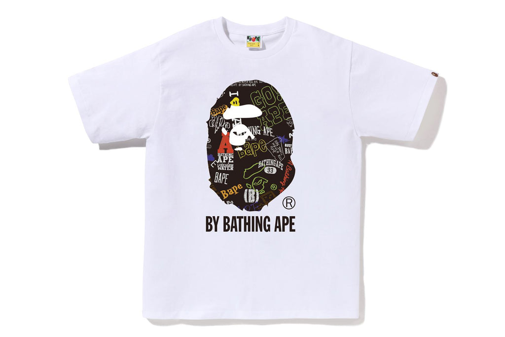 A BATHING APE® Hand Draw Pattern By Bathing Ape Tee | Bape official ...