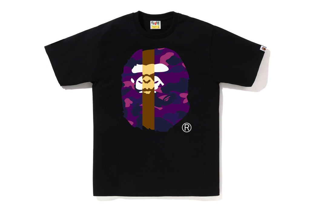 A BATHING APE® Color Camo Transform Big Ape Head Tee | Bape official ...