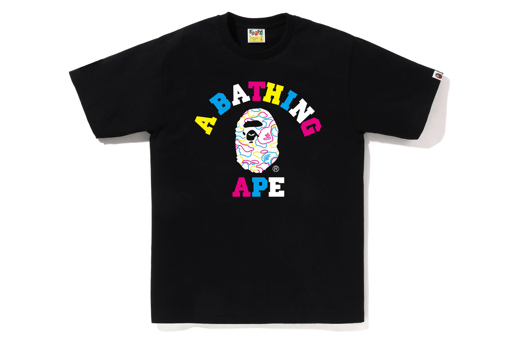 A BATHING APE® Neon Camo College Tee | Bape official website – uk.bape.com