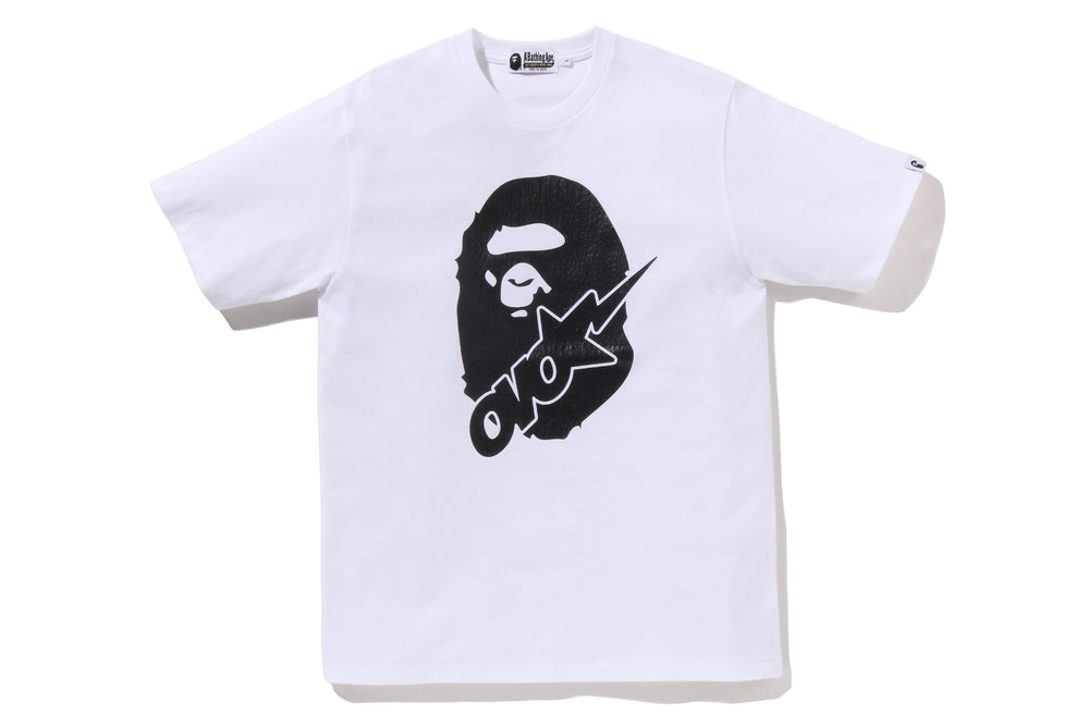 A BATHING APE® BAPE X OVO OVO STA Crocodile Print Tee | Bape official ...