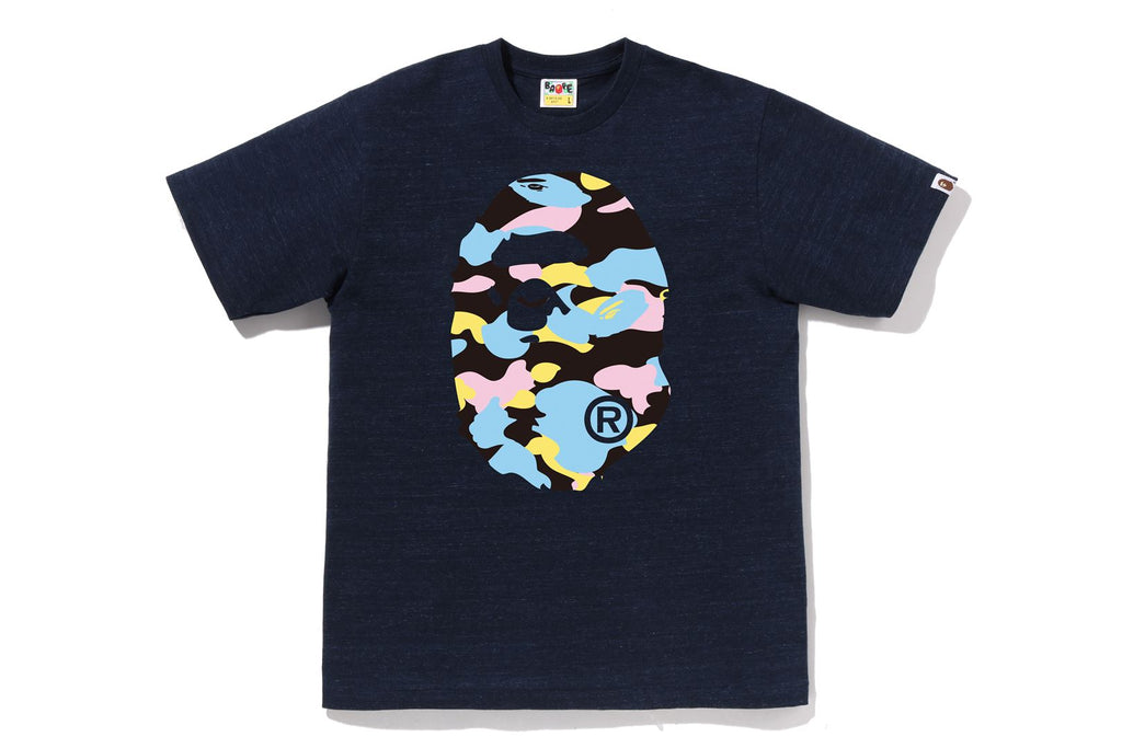 A BATHING APE® New Multi Camo Big Ape Head Tee | Bape official website ...
