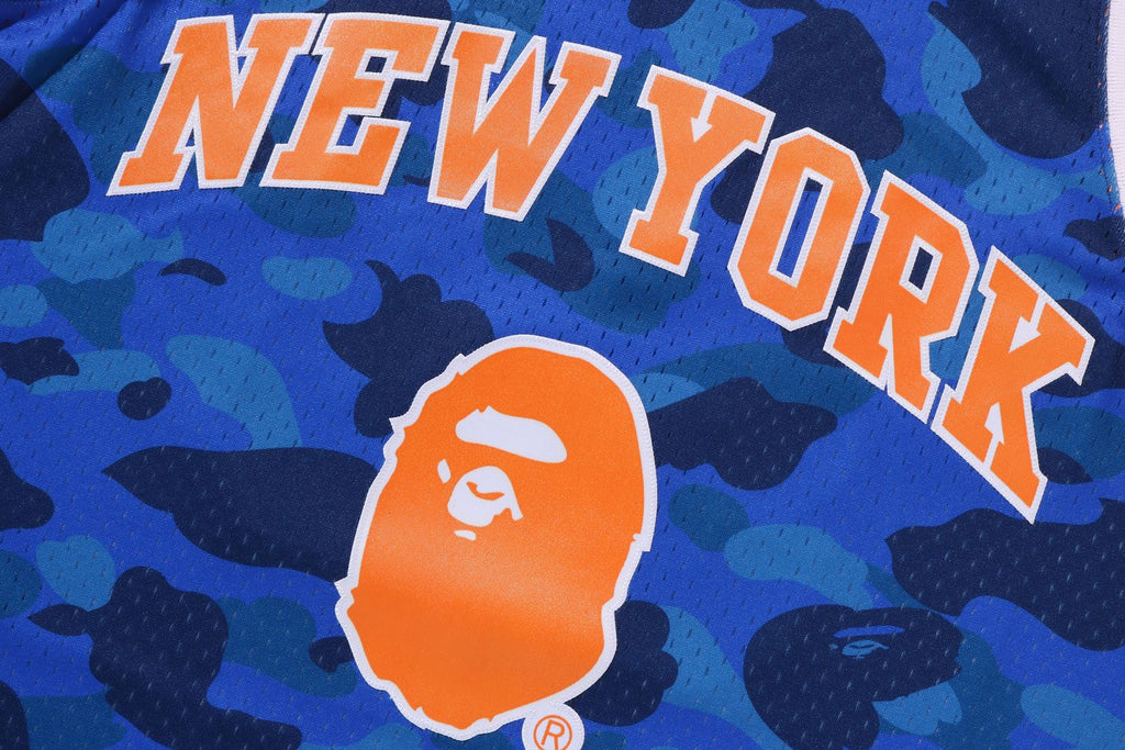 A BATHING APE® BAPE X M&N NBA - New York Knicks Swingman Jersey | Bape ...