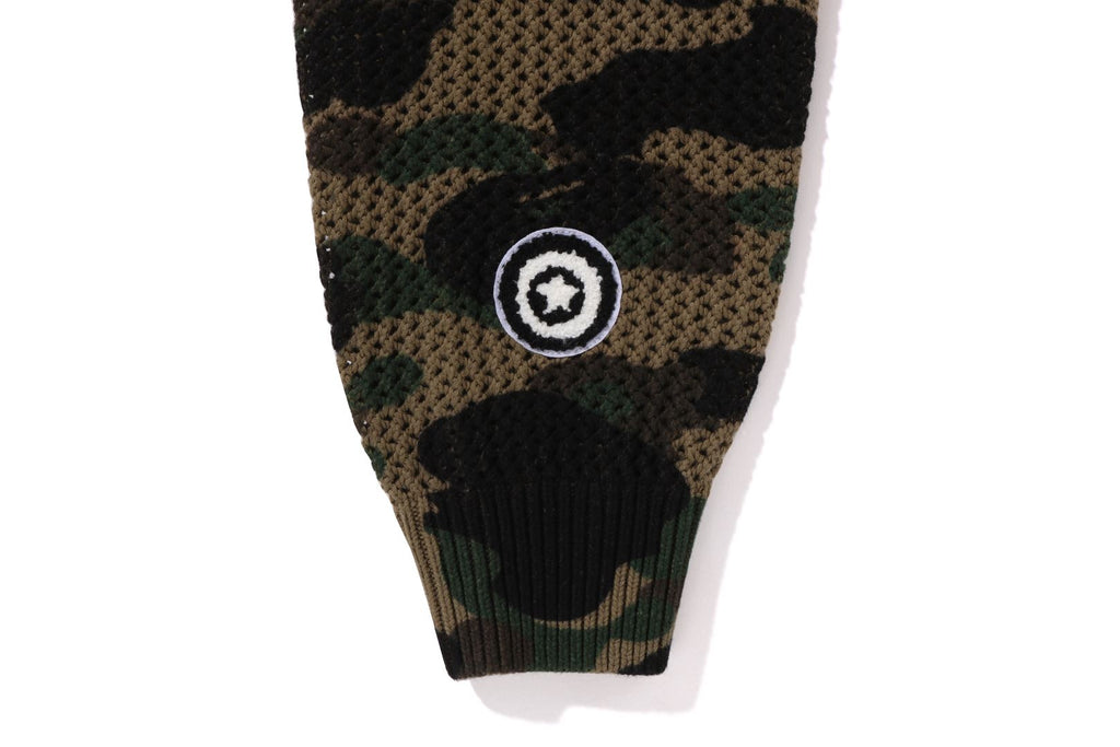 A BATHING APE® 1st Camo Crochet Shark Full Zip Hoodie | Bape official ...
