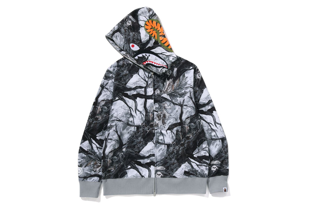 A BATHING APE® Tree Edge Camo Shark Full Zip Hoodie | Bape official ...