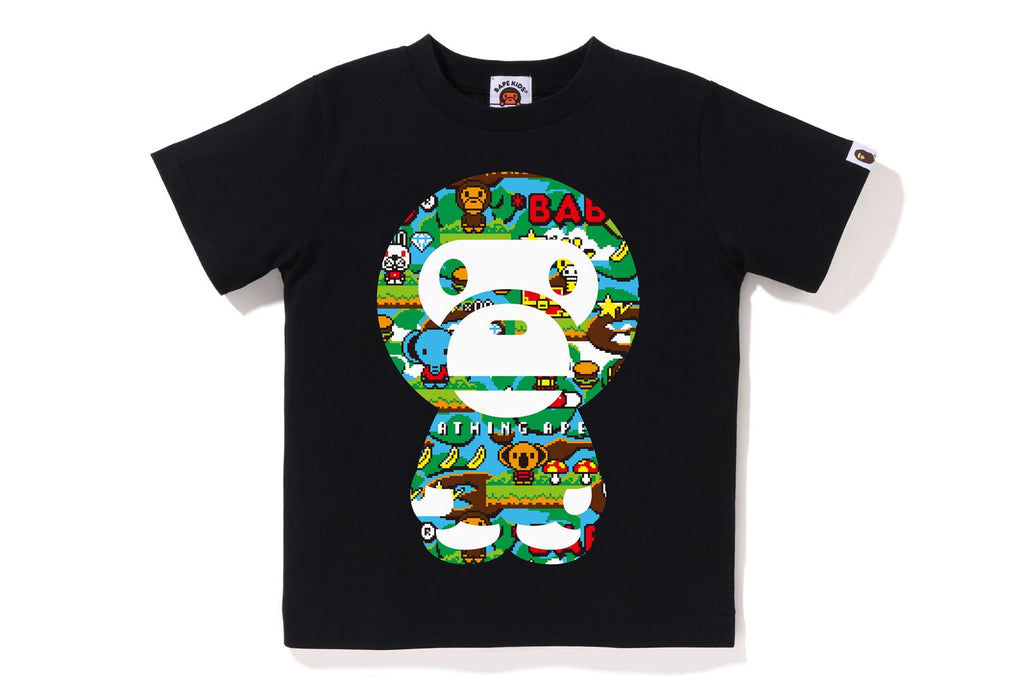 A BATHING APE® Kids Baby Milo Game Big Baby Milo Tee | Bape official ...