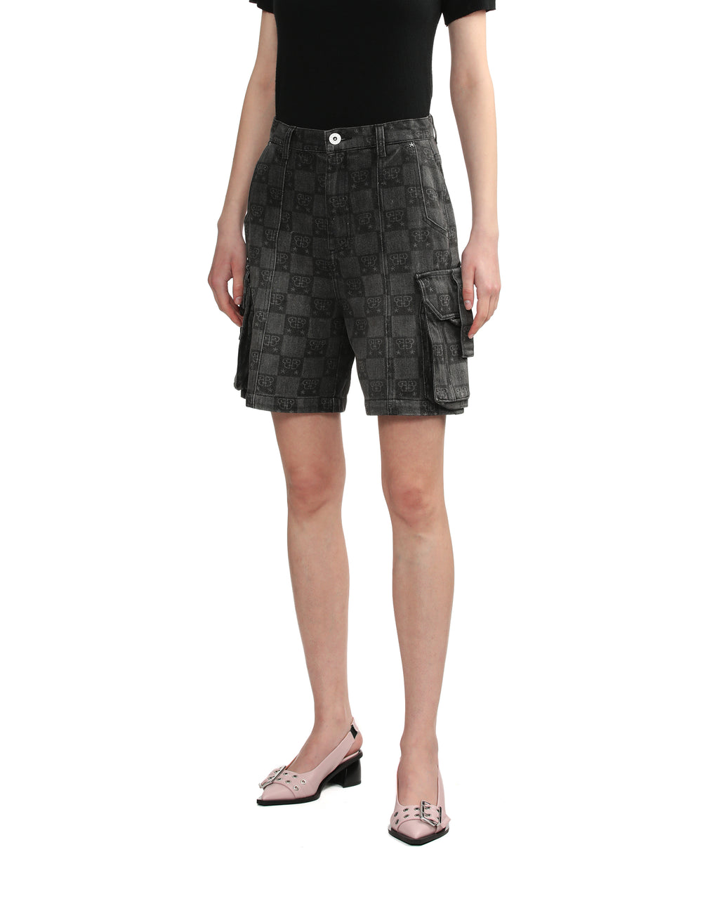 BAPY MONOGRAM DENIM SHORTS – uk.bape.com