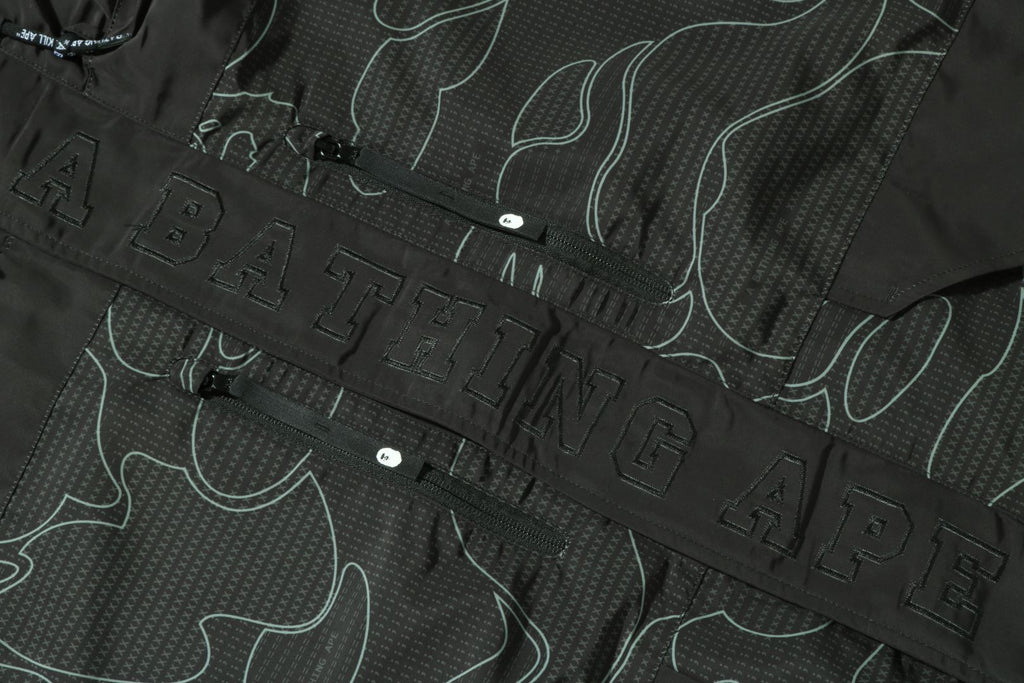 A BATHING APE® Text Code Camo Hoodie Jacket | Bape official website ...