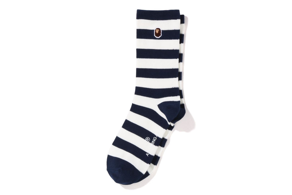 A BATHING APE® Ape Head One Point Hoop Socks | Bape official website ...