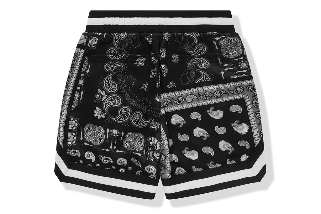BAPE BLACK PRINTED SILK SHORTS – uk.bape.com