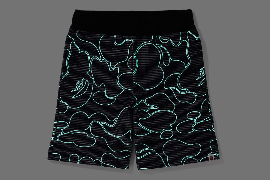 A BATHING APE® Text Code Camo Sweat Short | Bape official website – uk ...