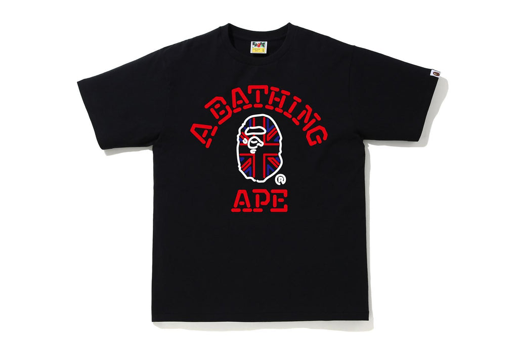 BAPE STORE® LONDON UNION JACK COLLEGE TEE – uk.bape.com