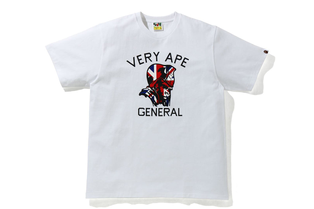 BAPE STORE® LONDON VERY APE COLLEGE GENERAL TEE – uk.bape.com