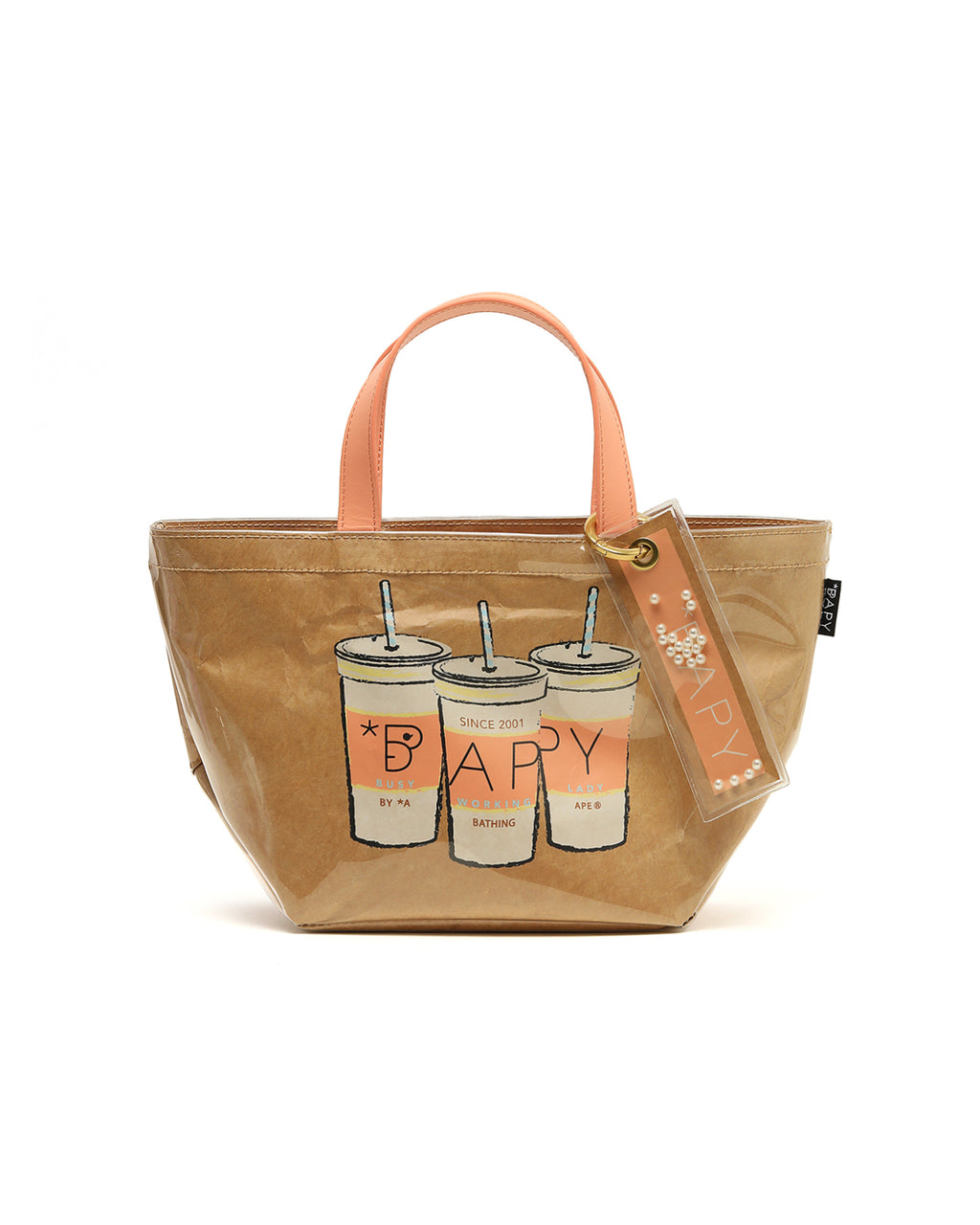 BAPY PVC KRAFT PAPER TOTE – uk.bape.com